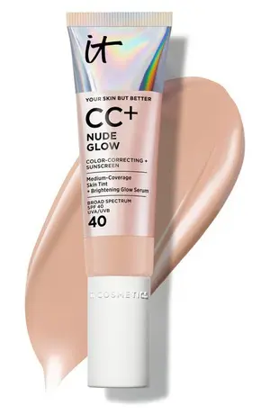 IT COSMETICS Cc+ Nude Glow Lightweight Foundation + Glow Serum Spf 40 Medium Cool