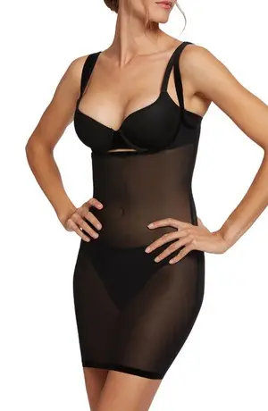 Wolford Tulle Forming Underbust Shaper Dress - Black