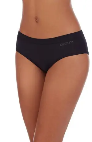 Dkny Litewear Active Comfort Hipster Panties - Black