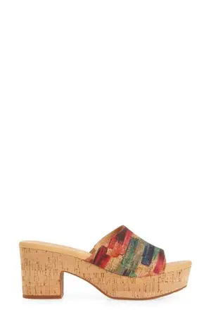 CHOCOLAT BLU Platform Sandals - Multi Cork
