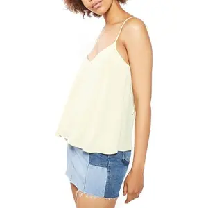 Topshop Rouleau Swing Camisole - Light Yellow