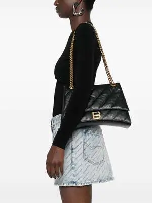 Balenciaga Crush Quilted Shoulder Bag