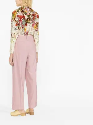 Zimmermann Elka Poppy-print Silk Blouse