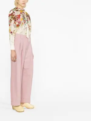 Zimmermann Elka Poppy-print Silk Blouse