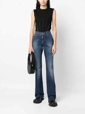 Dsquared2 Logo-patch Flared Jeans