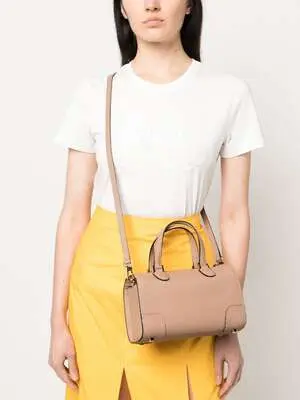 VALEXTRA Grained-texture Leather Tote Bag