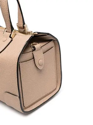 VALEXTRA Grained-texture Leather Tote Bag