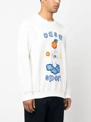 Casablanca Casa Talisman Crew Neck Sweatshirt