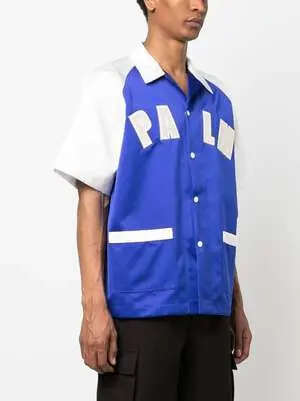 Palm Angels Logo-embroidered Bowling Shirt