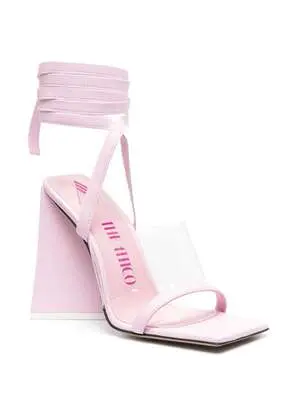 Attico Isa Ankle-tie Sandals - Pink