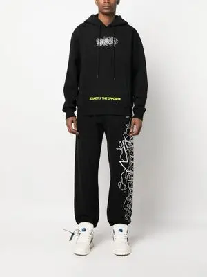 Off-White Slogan-print Drawstring Hoodie