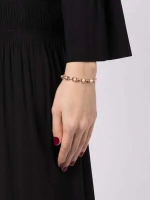 Shay 18k Rose Diamond And Pearl Bracelet