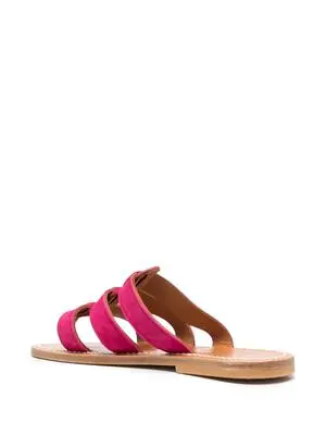 K.JACQUES Caged-design Calf-leather Slides