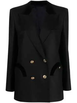 BLAZÉ MILANO Tailored Double-breasted Blazer - Black