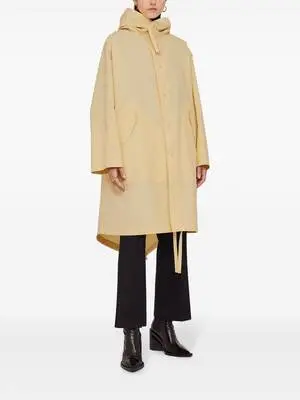 JIL SANDER Logo Print Coat - Yellow