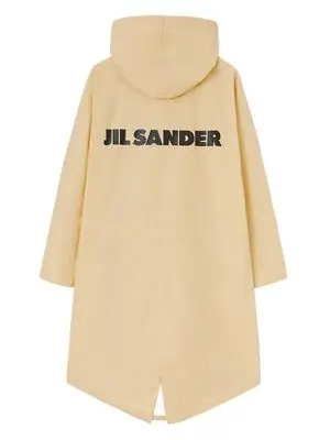 JIL SANDER Logo Print Coat - Yellow