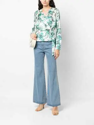 Liu Jo Paisley-print Wrap Blouse