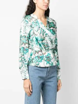 Liu Jo Paisley-print Wrap Blouse