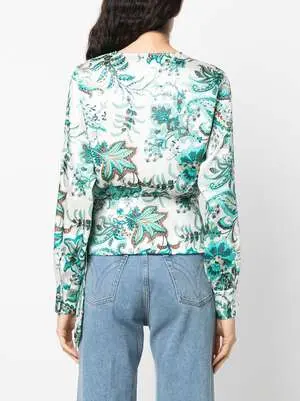 Liu Jo Paisley-print Wrap Blouse