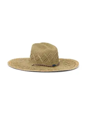 Prada Triangle-logo Woven Straw Hat