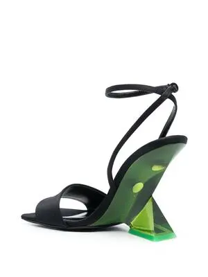 Attico Cheope 105mm Sandals - Black