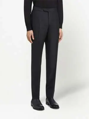 Zegna Trofeo 600 Single-breasted Wool-silk Suit - Black