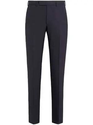 Zegna High Performance Tailored Wool Trousers - Blue
