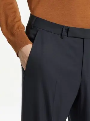 Zegna High Performance Tailored Wool Trousers - Blue