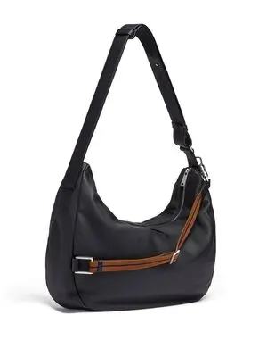 Zegna Panorama Leather Messenger Bag