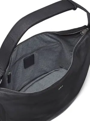 Zegna Panorama Leather Messenger Bag