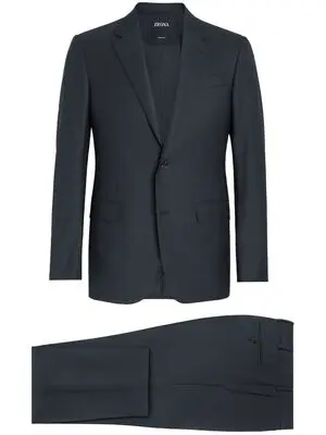 Zegna 15milmil15 Single-breasted Wool Suit - Blue