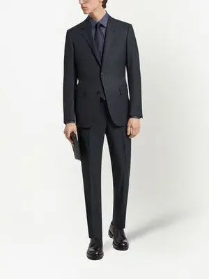 Zegna 15milmil15 Single-breasted Wool Suit - Blue