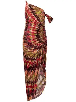 Cinq À Sept Elliana Silk Asymmetric Dress - Pink