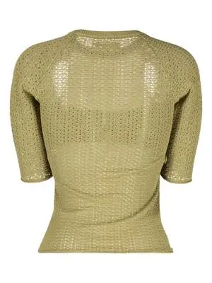 MULLER OF YOSHIOKUBO Moss Tunnel Knitted Top