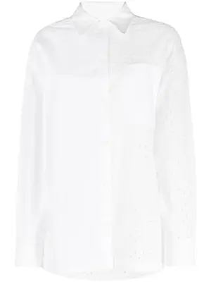 Kenzo Broderie Anglaise Panelled Shirt