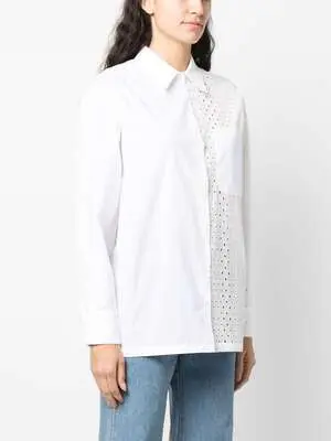 Kenzo Broderie Anglaise Panelled Shirt