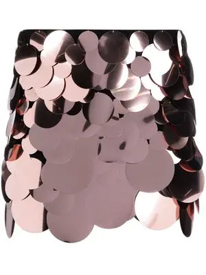 Attico Sequin-embellished Mini Skirt - Black