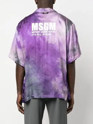 MSGM Logo-print Short-sleeve Shirt