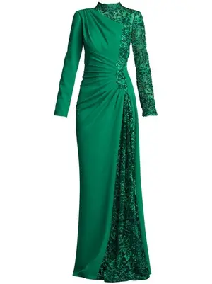 Tadashi Shoji Petra Draped Gown