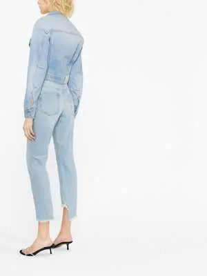 Off-White Cropped Denim Jacket