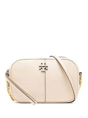 Tory Burch Mcgraw Leather Camera Bag - Neutrals
