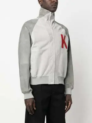 Kenzo Colour-block Bomber Jacket - Grey