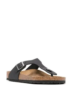 BIRKENSTOCK Buckle-detail Flip Flop Sandals - Black