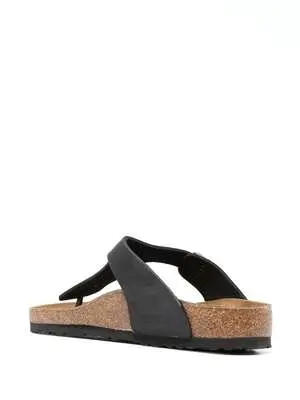 BIRKENSTOCK Buckle-detail Flip Flop Sandals - Black