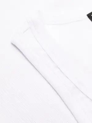 Dsquared2 Ribbed Cotton Tank Top - White
