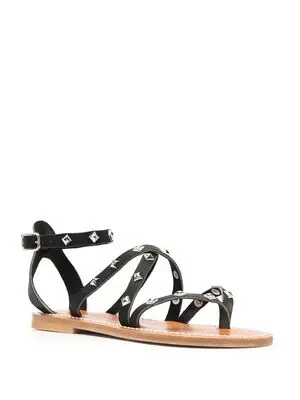 K.JACQUES Epicure Calf-leather Sandals - Black