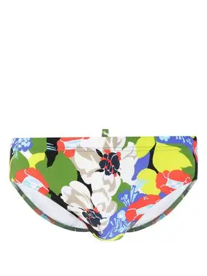 Dsquared2 Floral-print Swimming Trunks - Blue