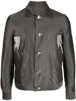 SULVAM Button-up Long-sleeved Shirt