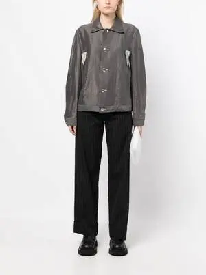 SULVAM Button-up Long-sleeved Shirt