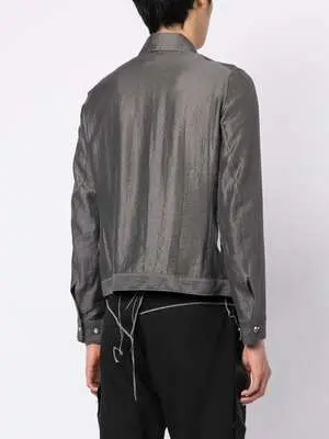 SULVAM Button-up Long-sleeved Shirt
